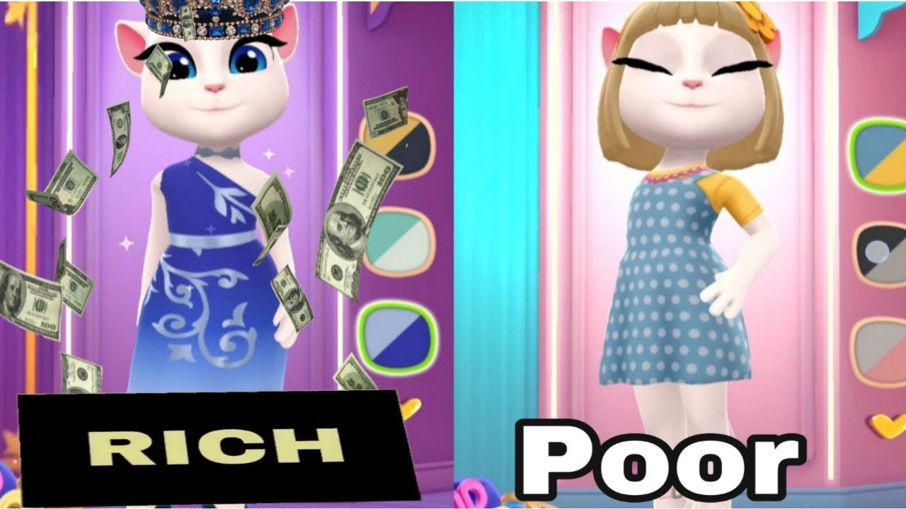 POOR vs RICH ANGELA || TALKING ANGELA - YouTube