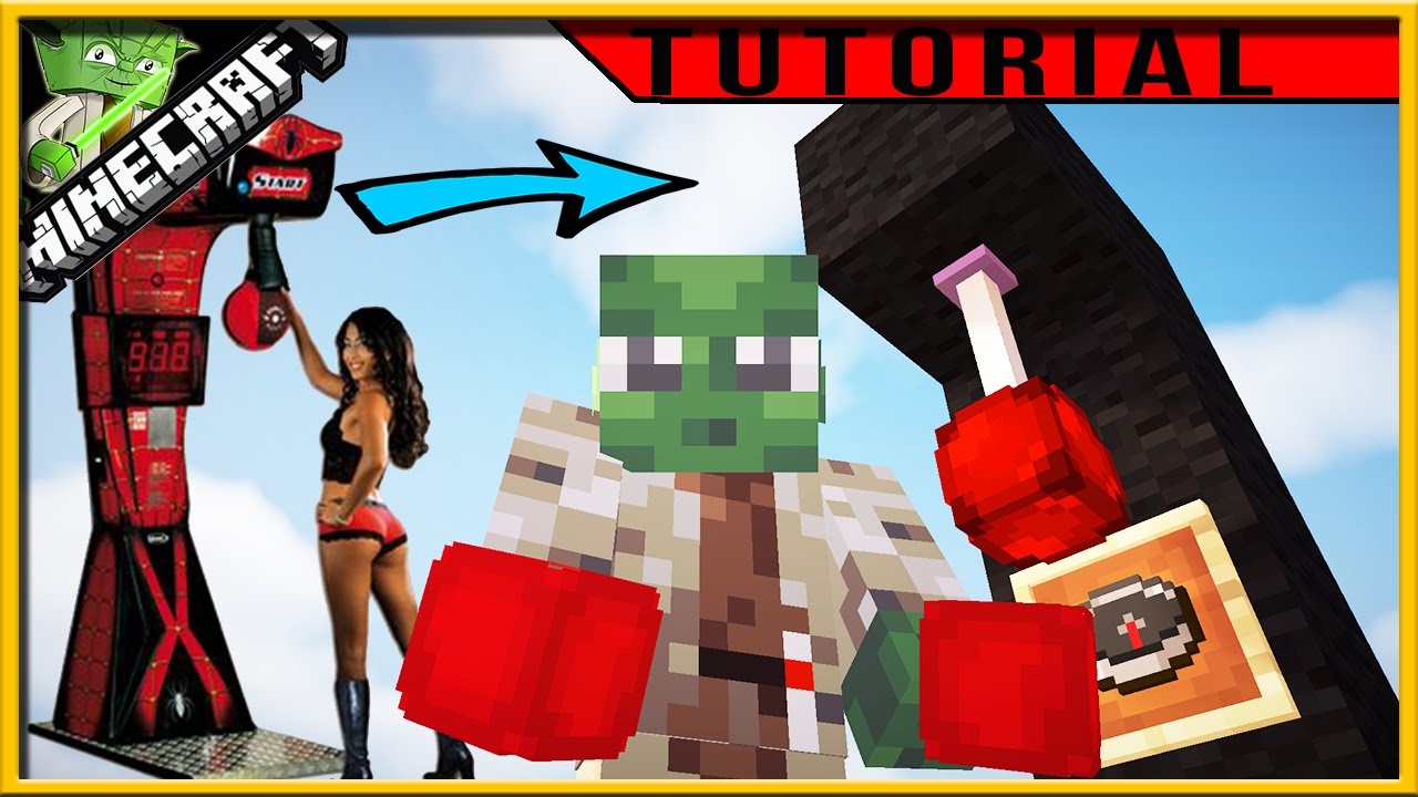 Minecraft Boxing Machine How To Build - YouTube