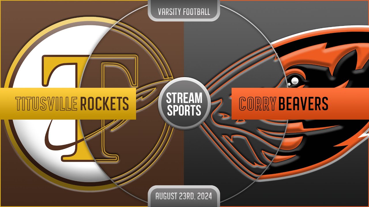 Titusville Rocket Football 2024 - Week 1 at Corry vs the Beavers - YouTube