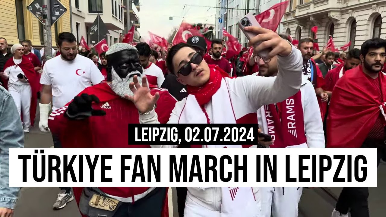 02.07.2024 Leipzig Necdet Ölçerman udi neco #Türkiye Fan March Walk # ...