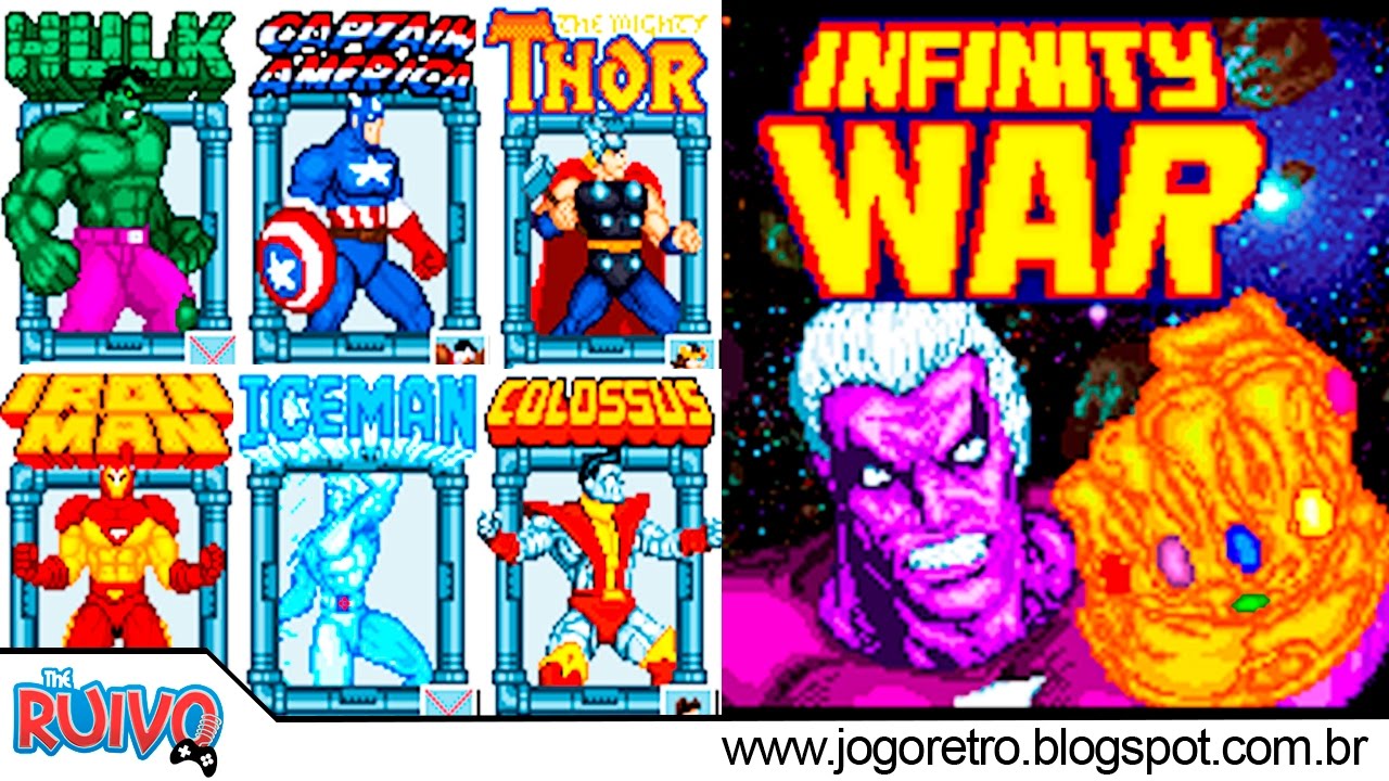 Marvel Infinity War: The Game com 74 PERSONAGENS (OpenBOR) - YouTube