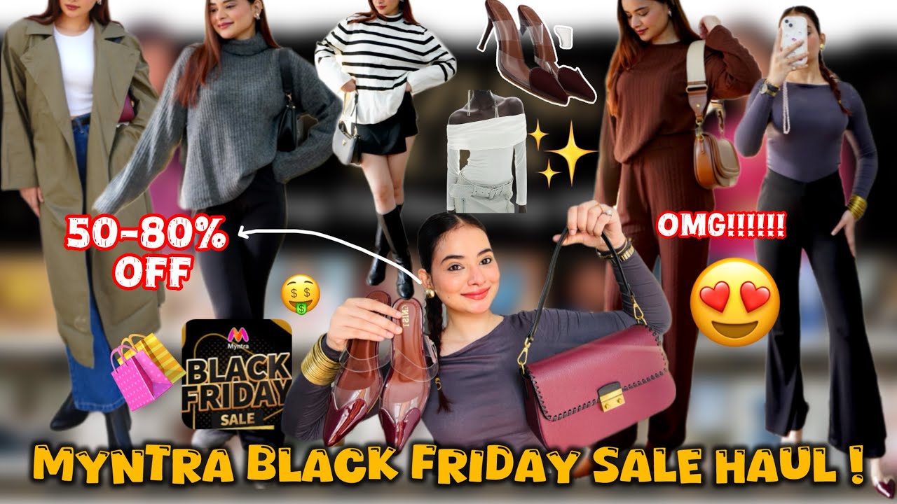 Myntra Black Friday Sale Haul 😍🛍️/ Latest Winter Wear Collection l ...