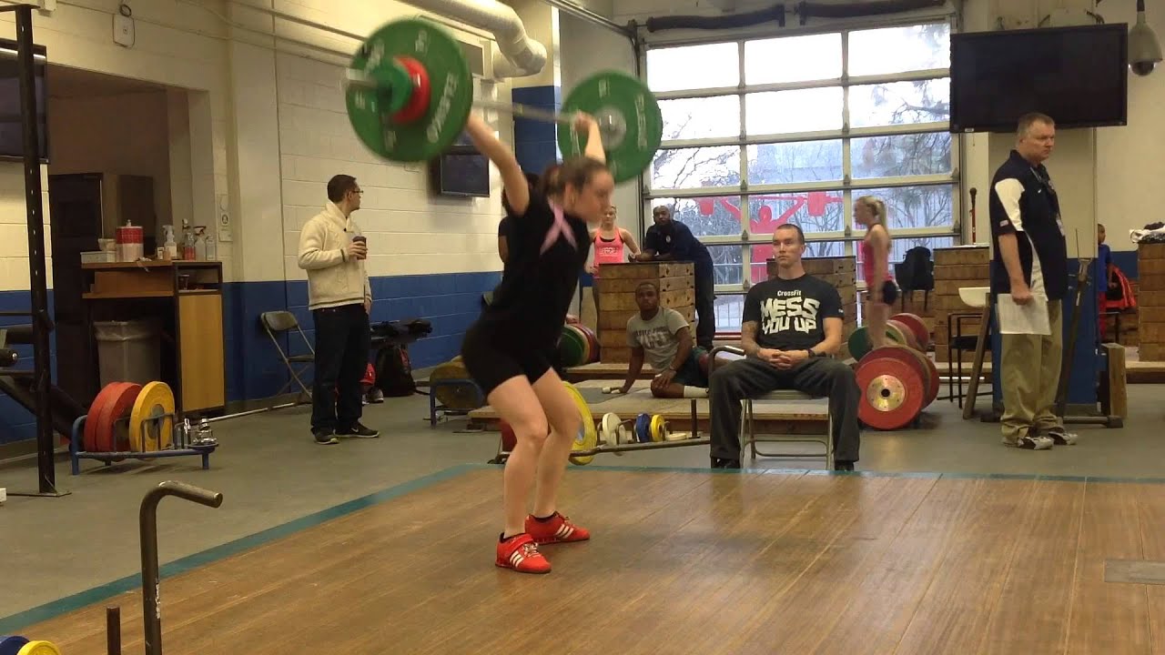 Hayley Reichardt (Youth, 48 kg) - Snatch - YouTube