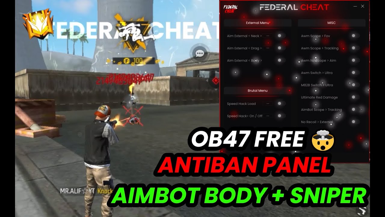 NEW PC PANEL UPDATED OB47💻 PANEL FOR FREE AIMBOT FREE FIRE 🎯 AIMBOT BODY🤯 | 100% ANTIBAN - YouTube