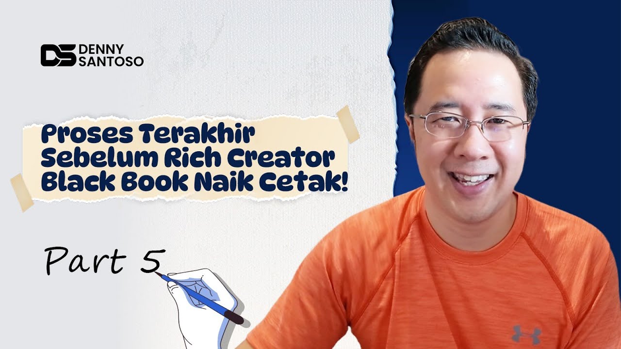 Proses Terakhir Sebelum RICH CREATOR BLACK BOOK Naik Cetak! - YouTube