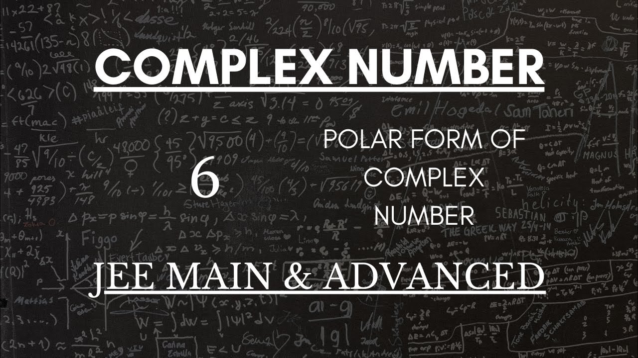 Complex Number | Part-6 | Polar form of complex number | Class 11 | JEE ...