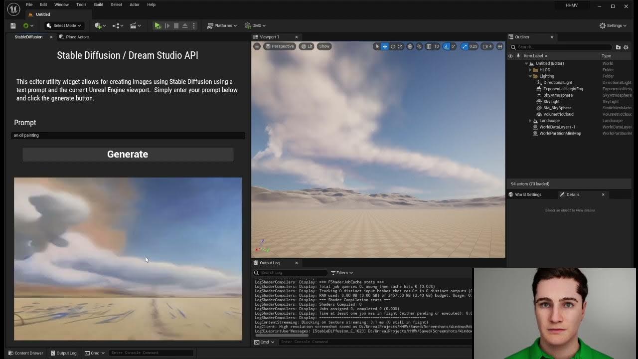 Stable Diffusion Editor Utility Widget For UE5 - YouTube