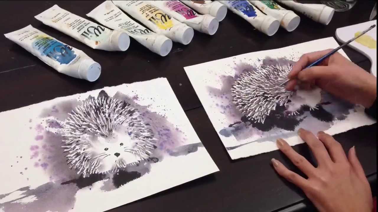Abstract Hedgehog Paintings: for ZONTAMAIDEN (the winner for the ...
