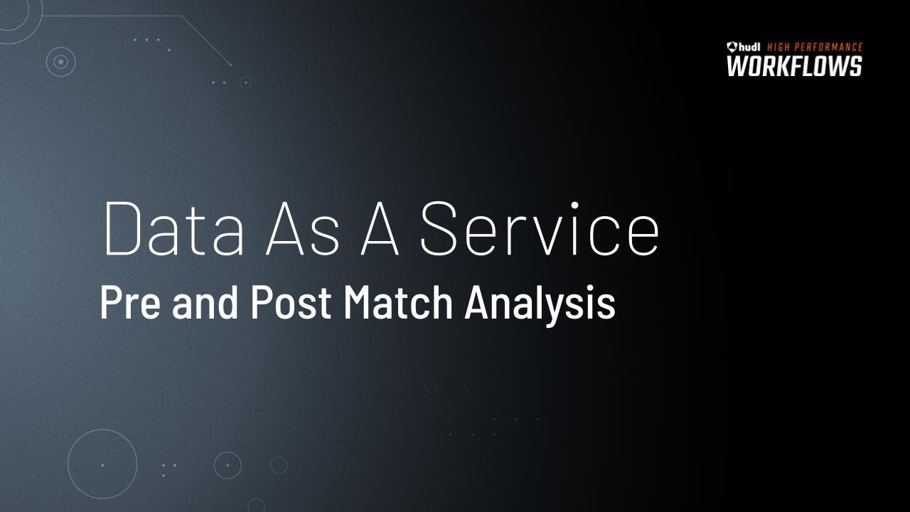 Data As A Service • Pre and Post Match Analysis - YouTube