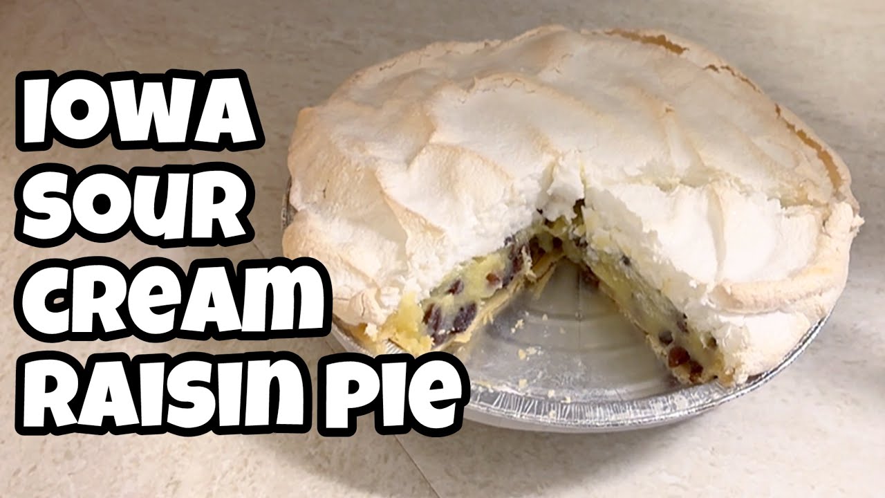 Iowa Sour Cream Raisin Pie - (50 State Desserts Series) - YouTube