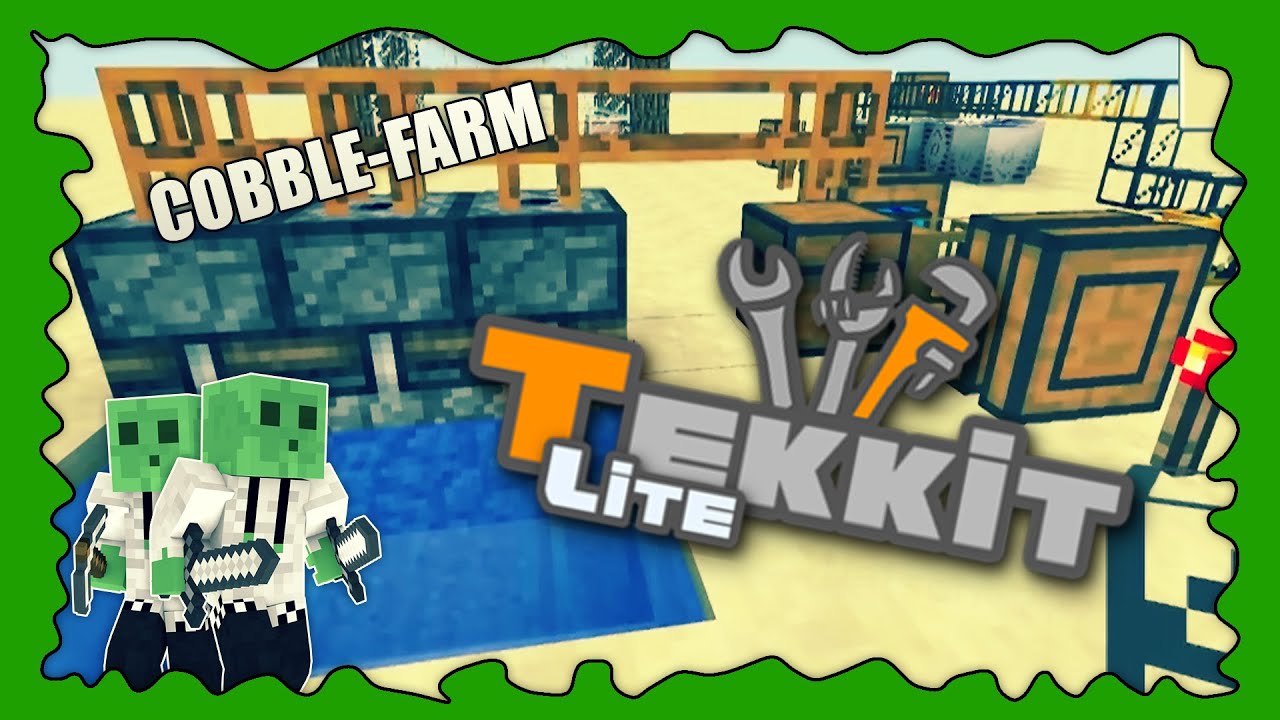 TEKKIT TUTORIAL - Cobblestone Farm - YouTube