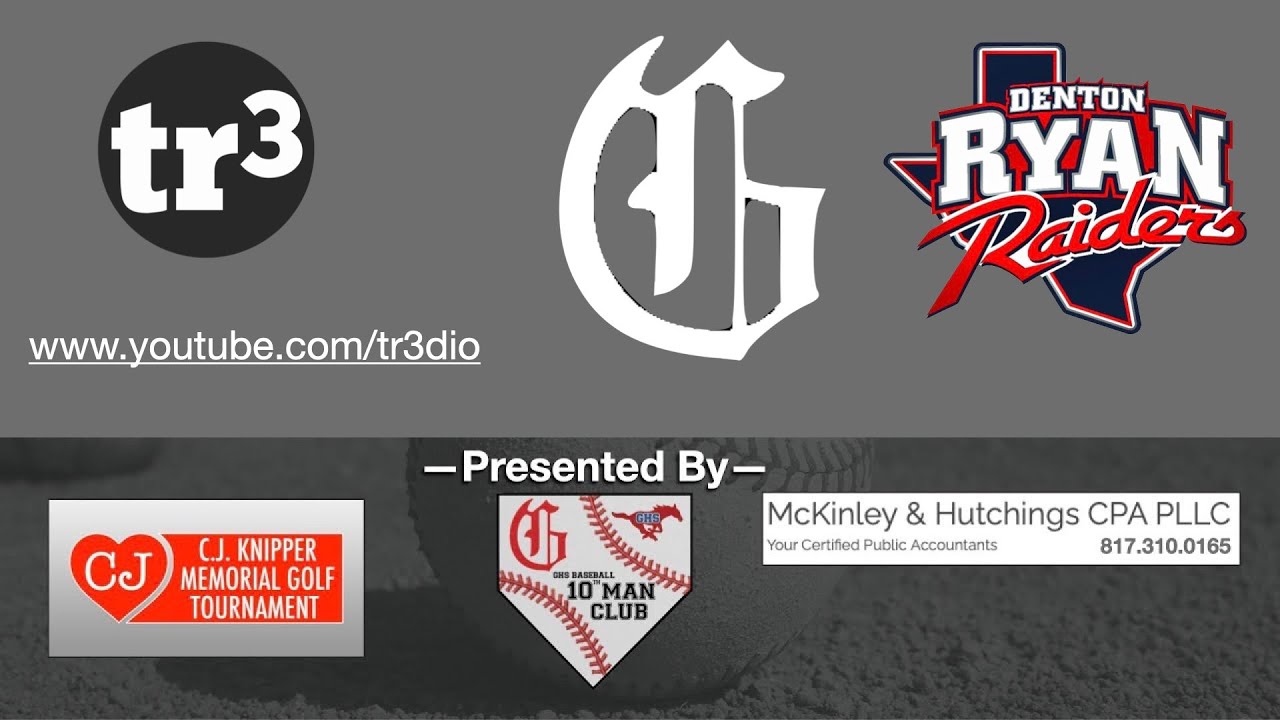 Denton Ryan Raiders host Grapevine Mustangs - Varsity Baseball - March ...