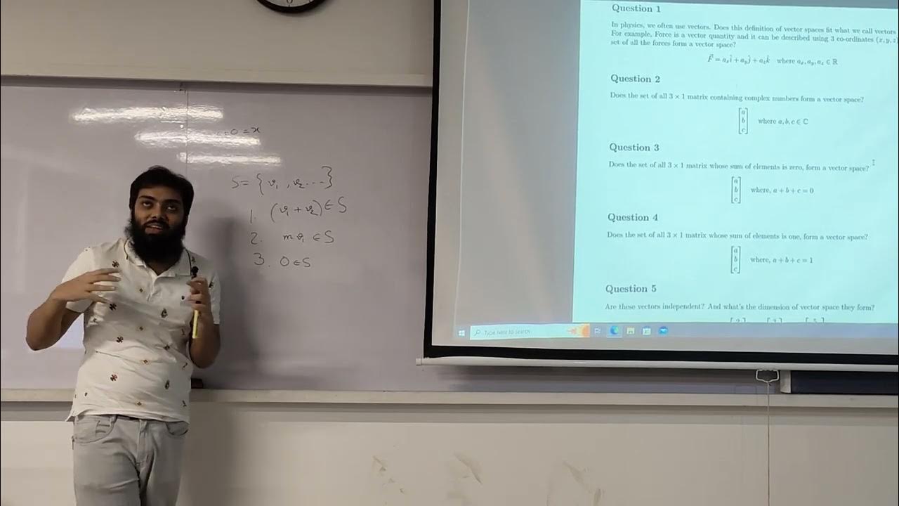 [CSE481] Quantum Computing 1 | Tutorial 2: Linear Algebra (Cont.) | Summer '24 - YouTube