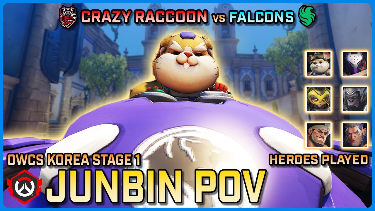 [ JunBin ] Crazy Raccoon vs Team Falcons | Seeding | OWCS Korea Stage 1 - YouTube