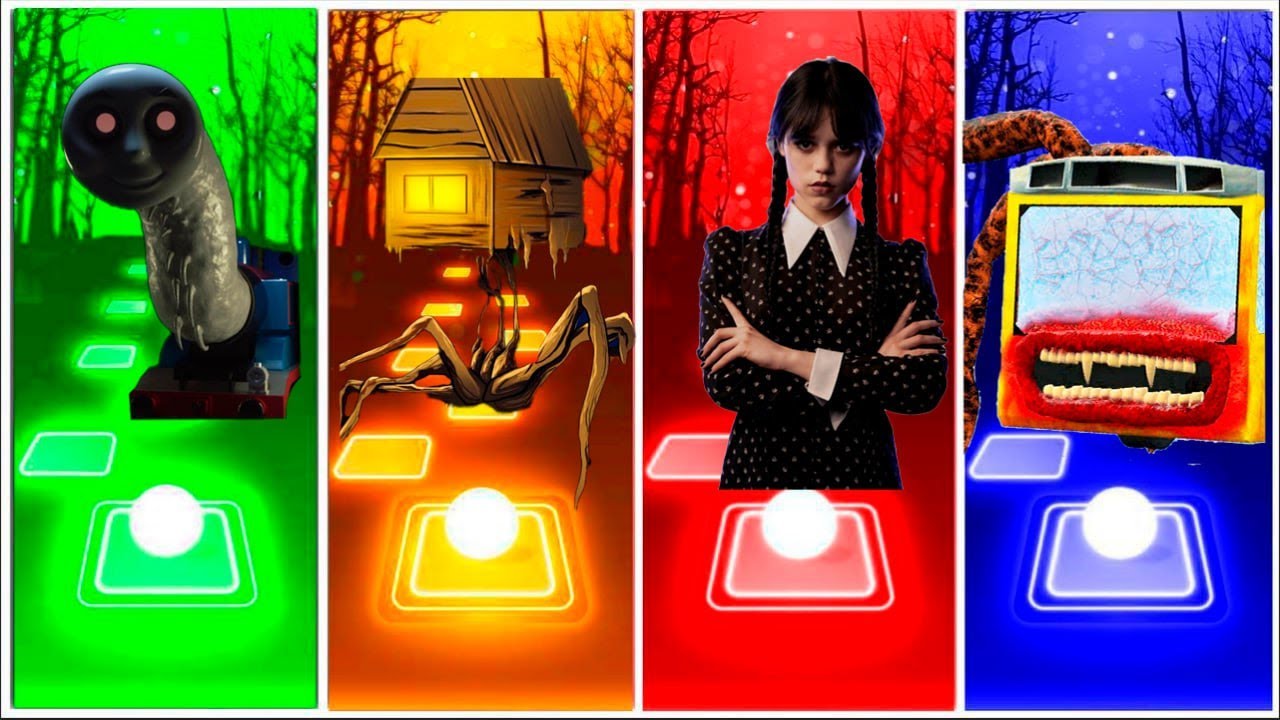 Spider thomas vs Spider House Head vs Wednesday vs Bus Eater Tiles Hop ...