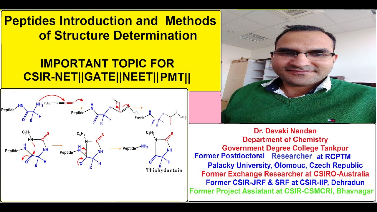 Peptides || Introduction and Methods of Structure Determination - YouTube