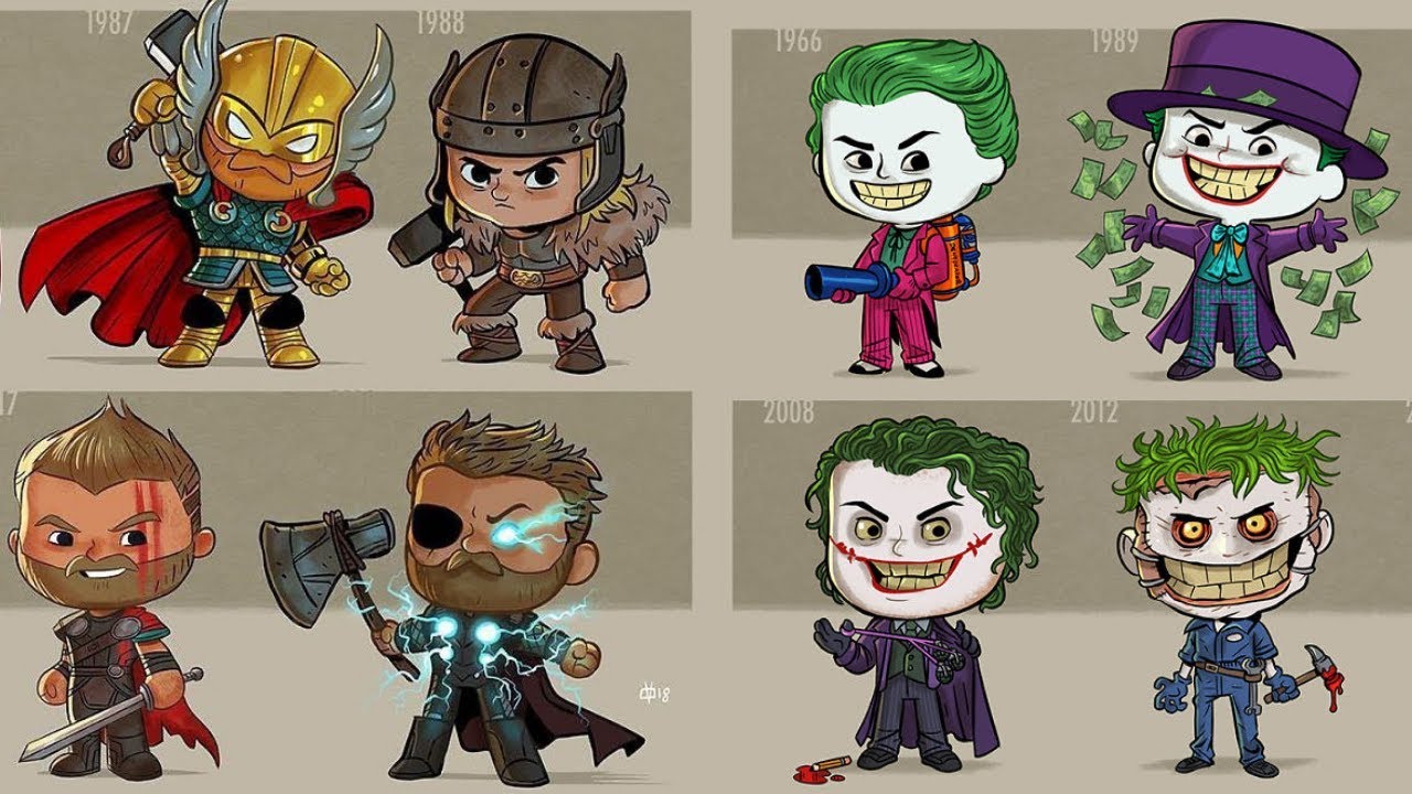 Artist Illustrates The Evolution Of Pop Culture Icons And The Result Is ...