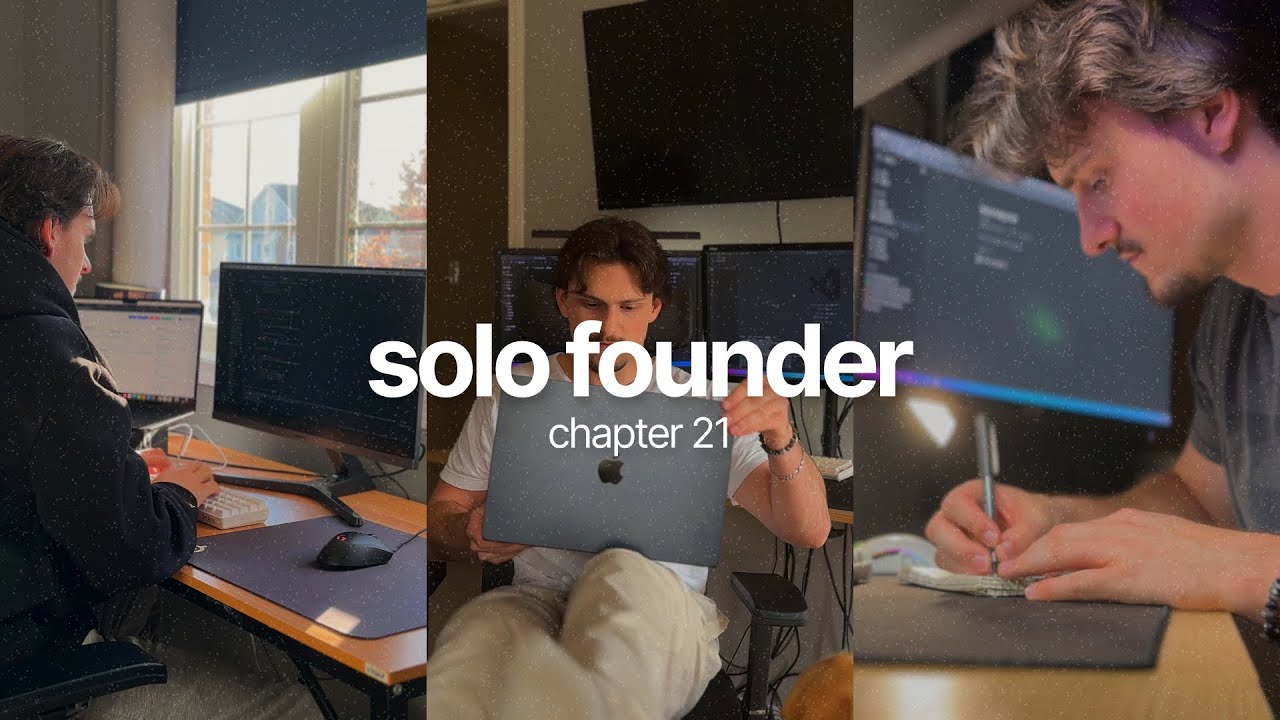 solo founder diaries — how i stay productive - YouTube