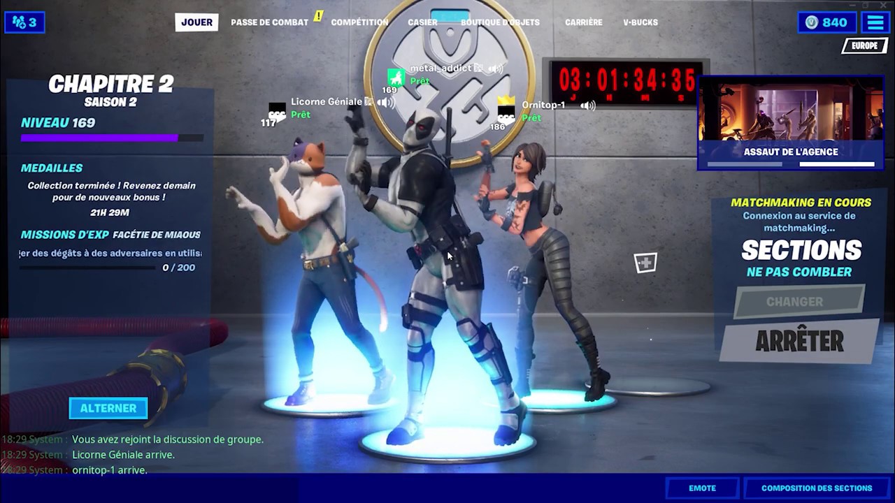 Fortnite [C2S2] : synchro ♫ - YouTube