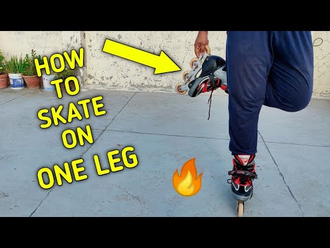 How to do skating on one leg| How to do inline skating on one leg ...