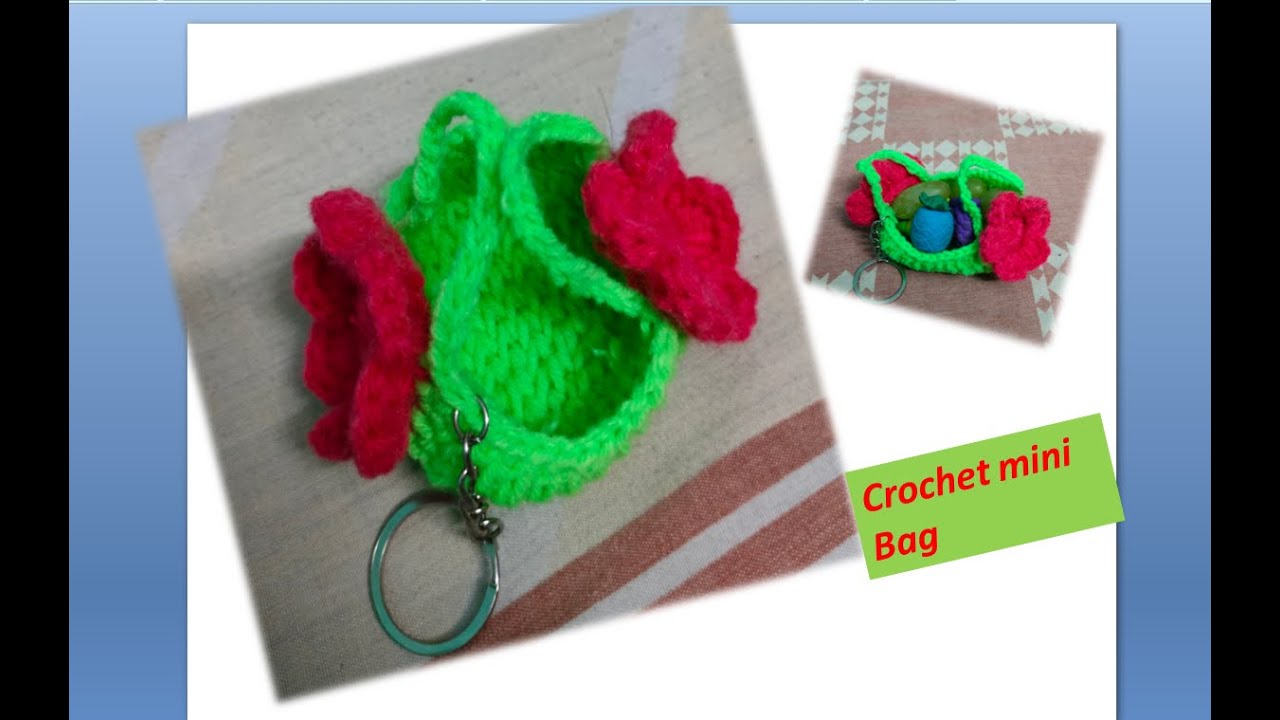 Crochet mini Bag Keychain//@rscreation2213 - YouTube
