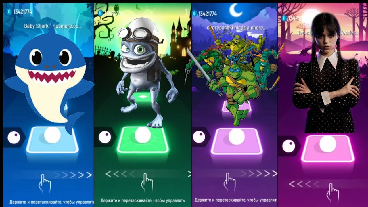 OMG!!!BABY SHARK VS CRAZY FROG VS NINJA TURTLES VS WENSDAY??? - YouTube