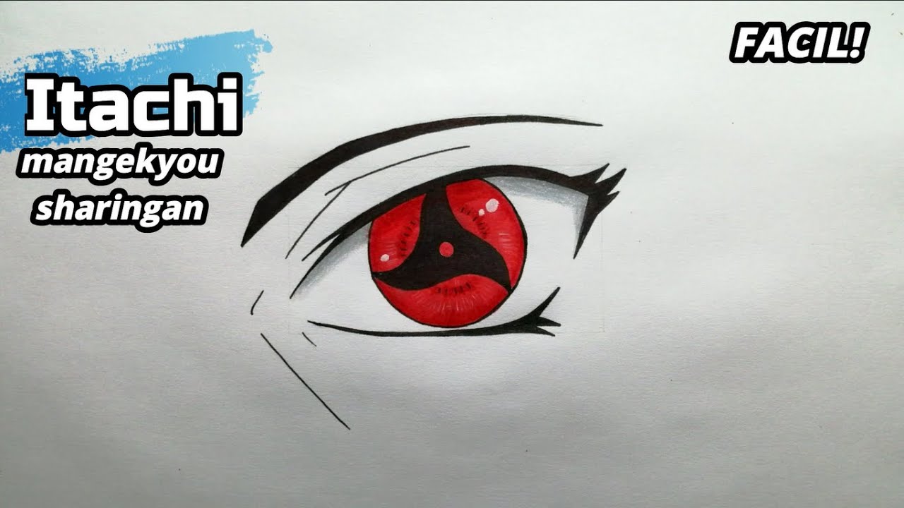 Como dibujar el Sharingan de ITACHI (Mangekyou) / Speed Drawing ...