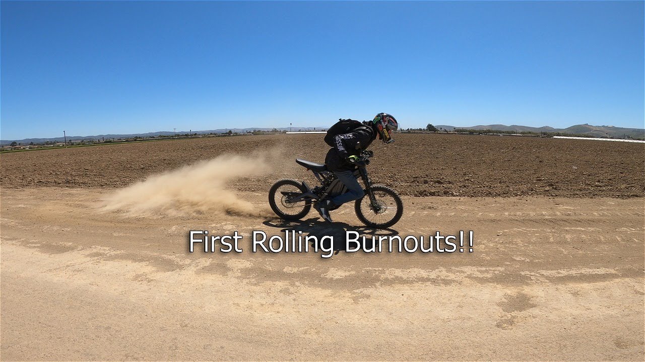 Sur-Ron X First Rolling Burnouts - YouTube