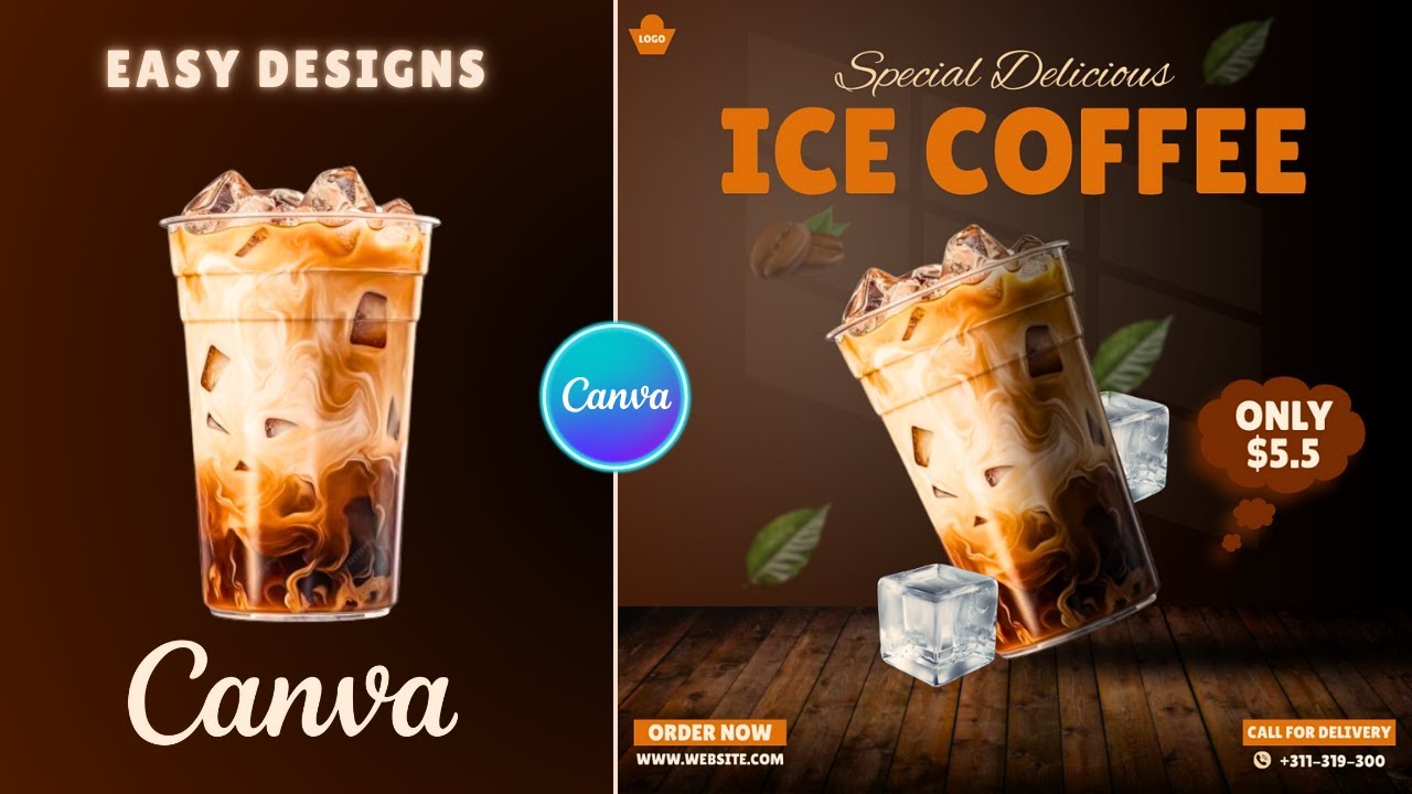 Make an Easy and Attractive Coffee Poster Design in Canva Tutorial ...