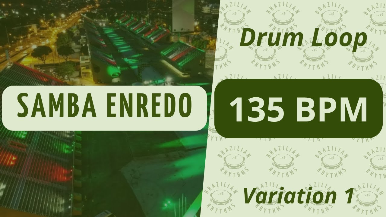 Samba Enredo - Drum Loop - 135 BPM (Variation 1) - YouTube
