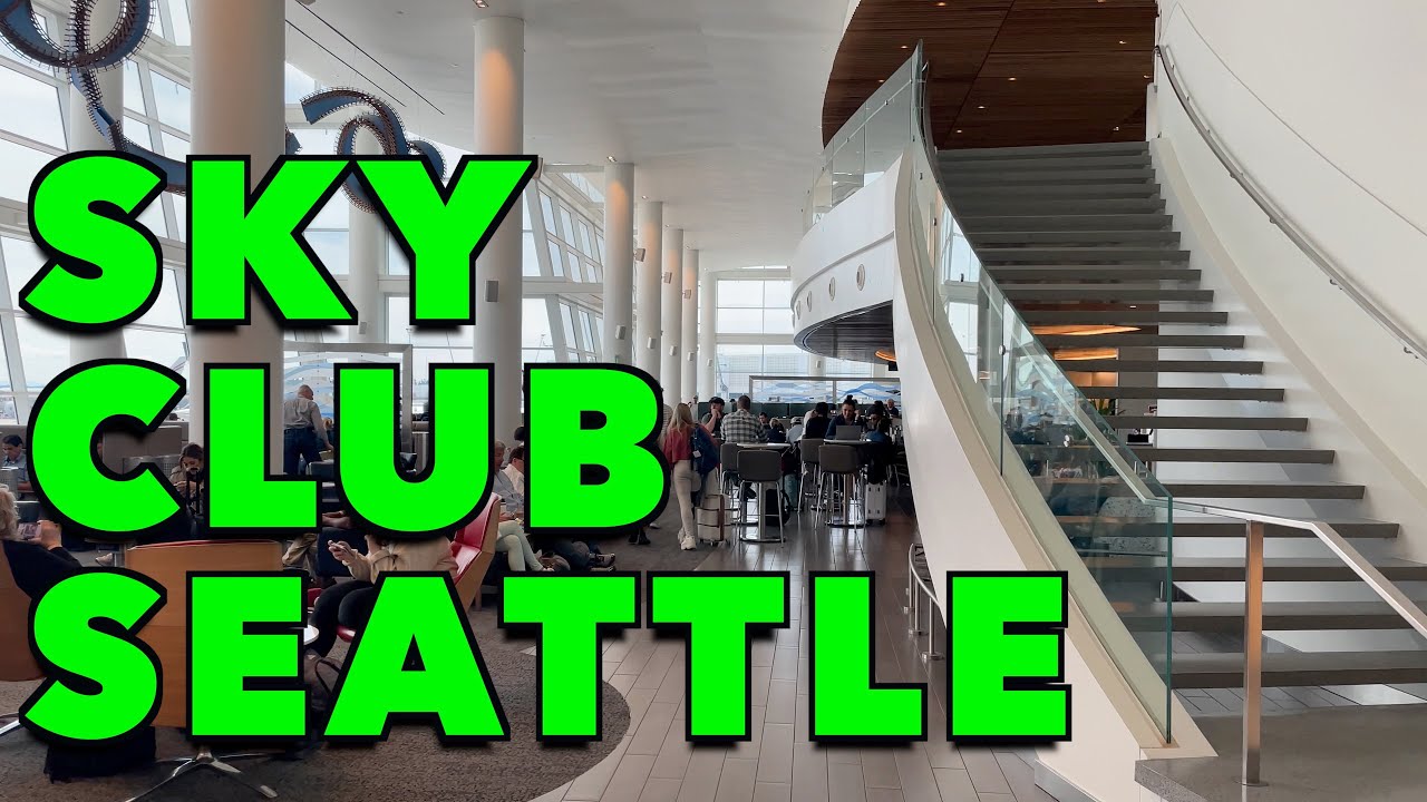 Best lounge at SEA? Delta Sky Club, Seattle - YouTube