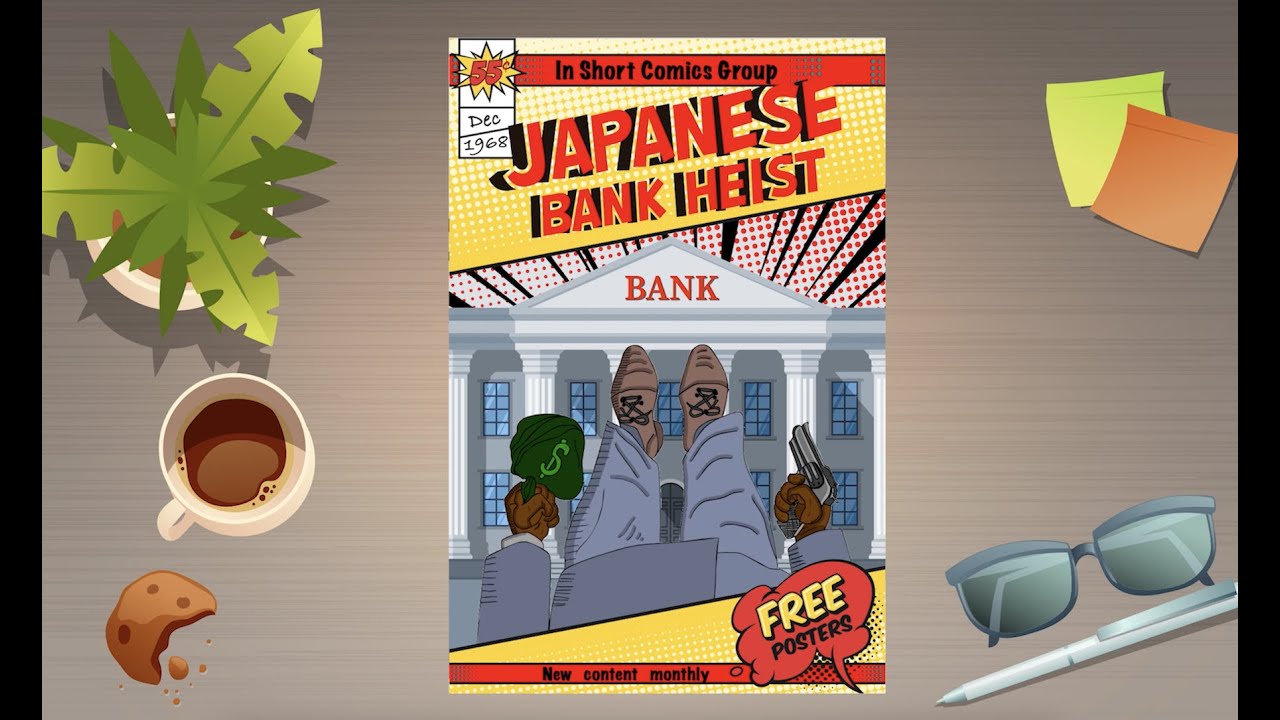 Japanese Bank Heist - the perfect bank robbery - YouTube