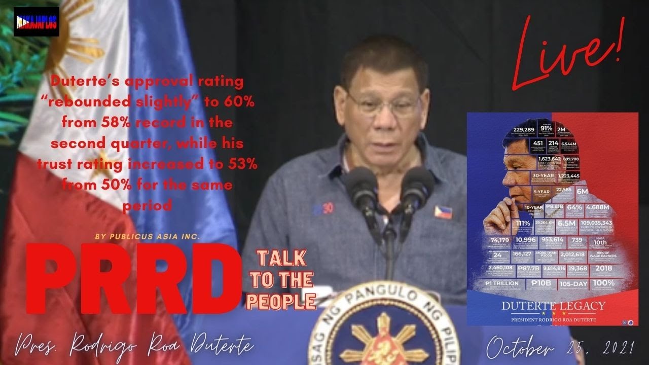 PRRD Talk To The People Live! / October 25, 2021 - YouTube