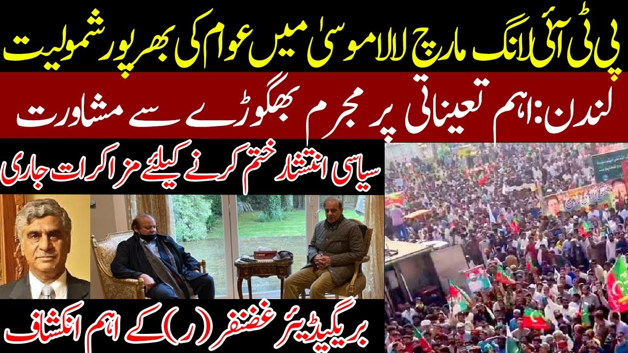 PTI Long march lala mosa imran khan ka khitab | BRIG SYED GHAZANFAR ALI ...