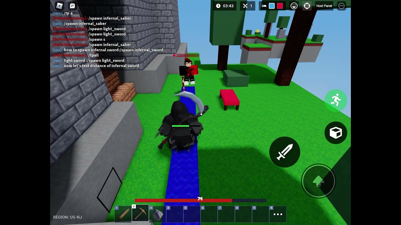 how to spawn and use the new swords in custom matches - YouTube