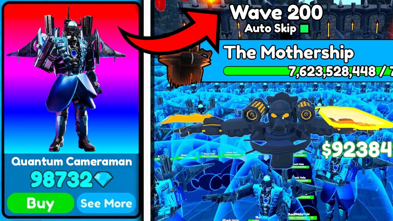 WAVE 200?! 🤯100 QUANTUM CAMERAMAN💀IN ENDLESS!? - YouTube
