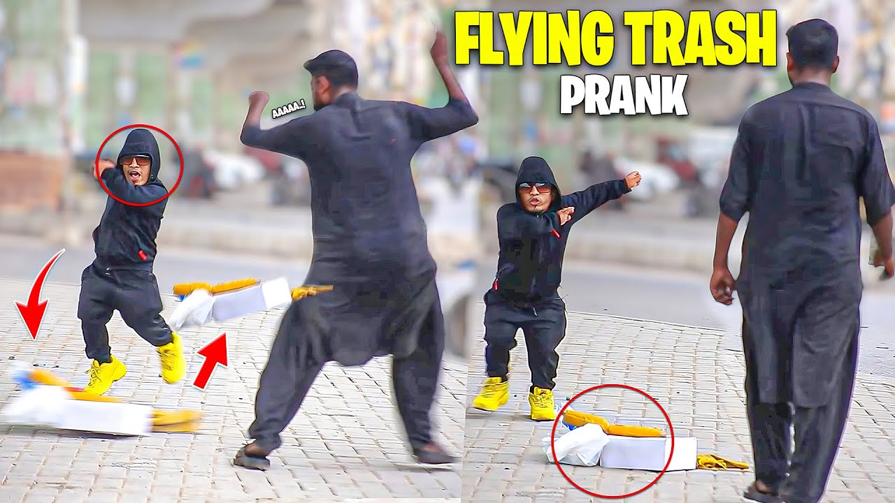 Flying Trash PRANK - | @NewTalentOfficial - YouTube