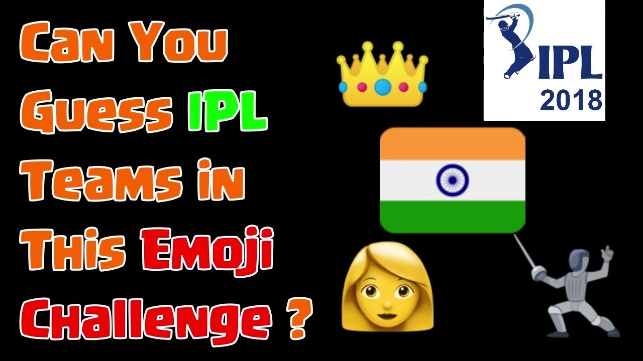 Can You Guess IPL Teams in This Emoji Challenge ? - YouTube