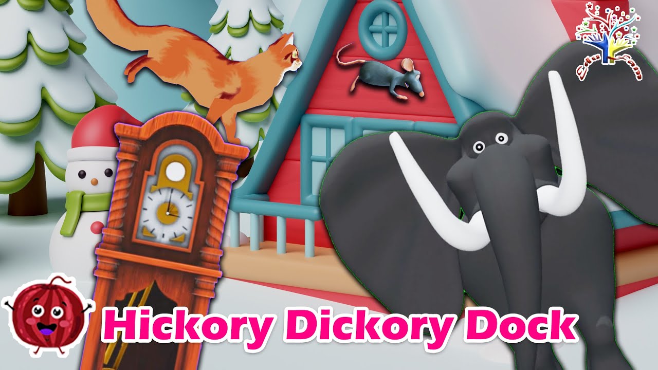 Hickory Dickory Dock – Mouse, Duck, Cat, Dog & Elephant | Fun Kids ...