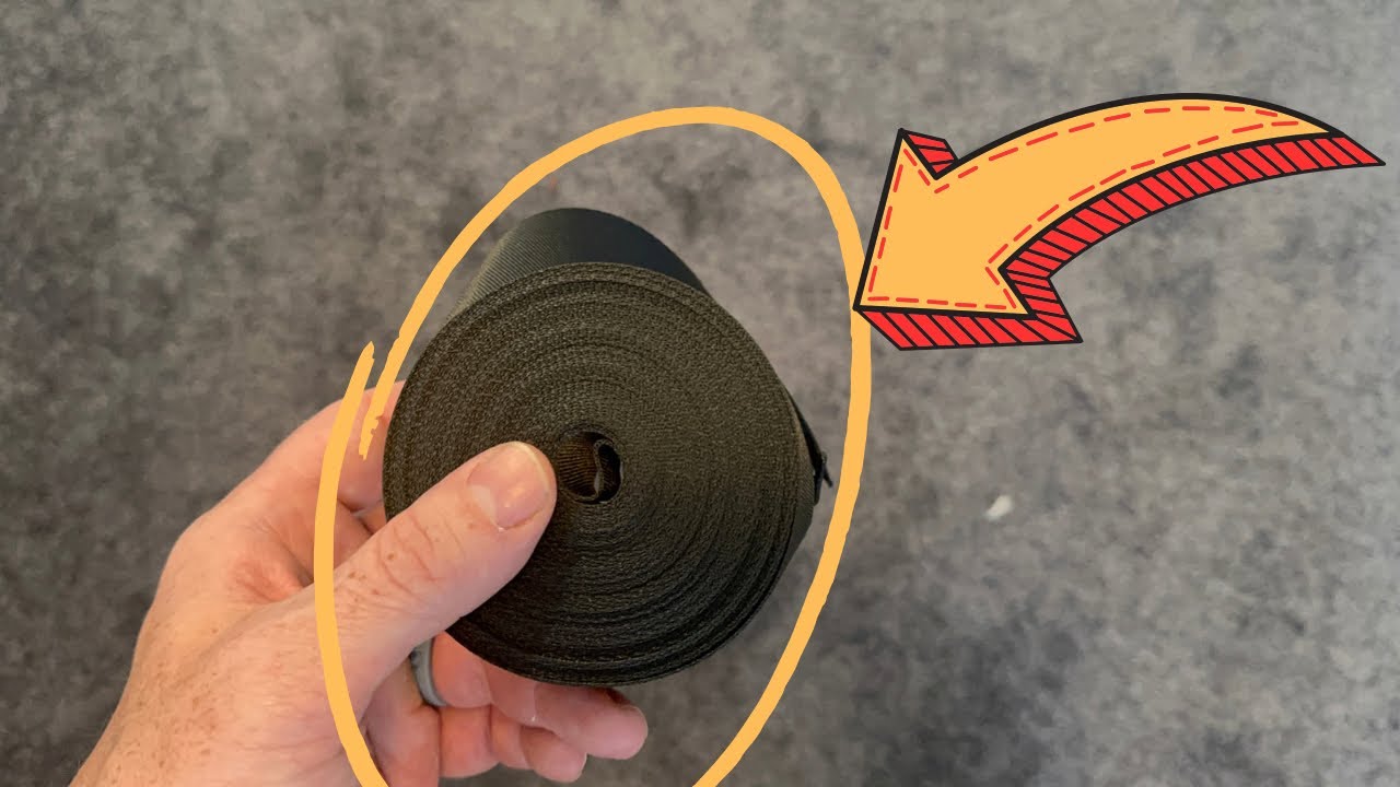 10 Yards 2 Inch Wide Black Nylon Heavy Duty Webbing Strap by HORNO ...
