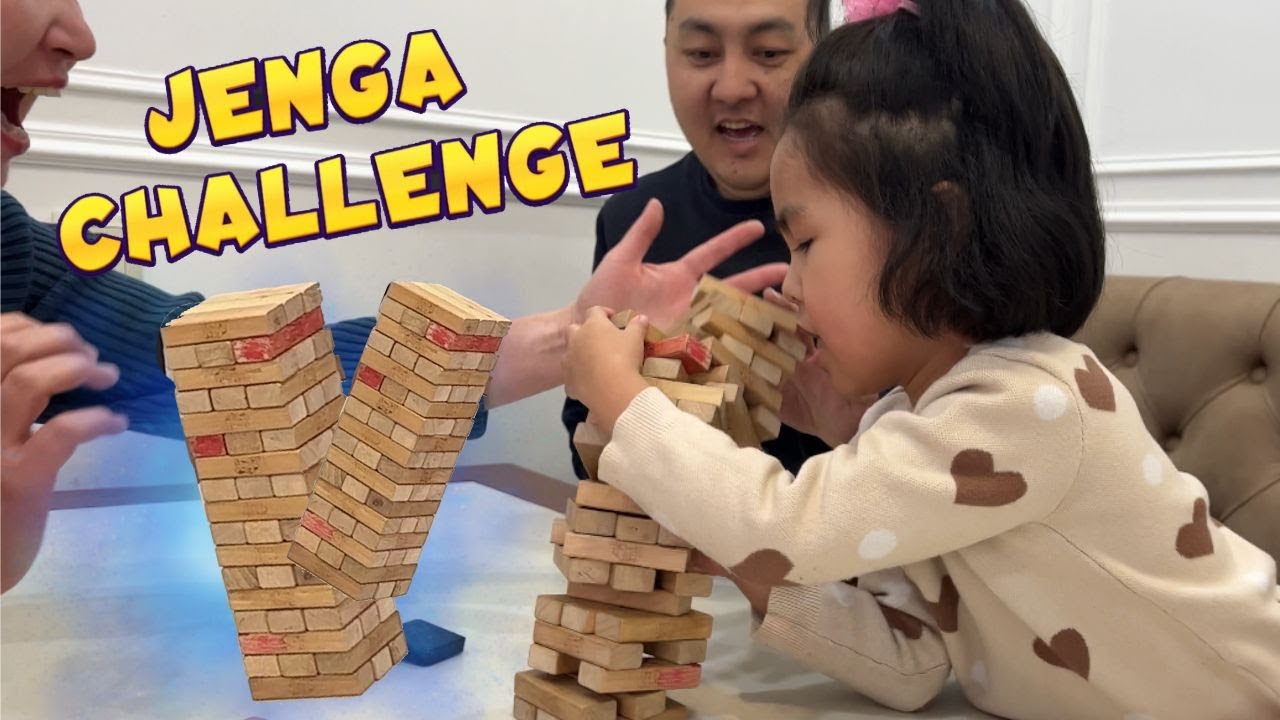 Crazy Jenga Challenge | Fun Family Games - YouTube