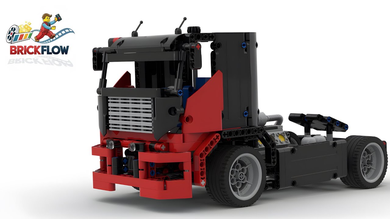 Lego Racing Truck Satisfying Lego Building Animation By BrickFlow - YouTube