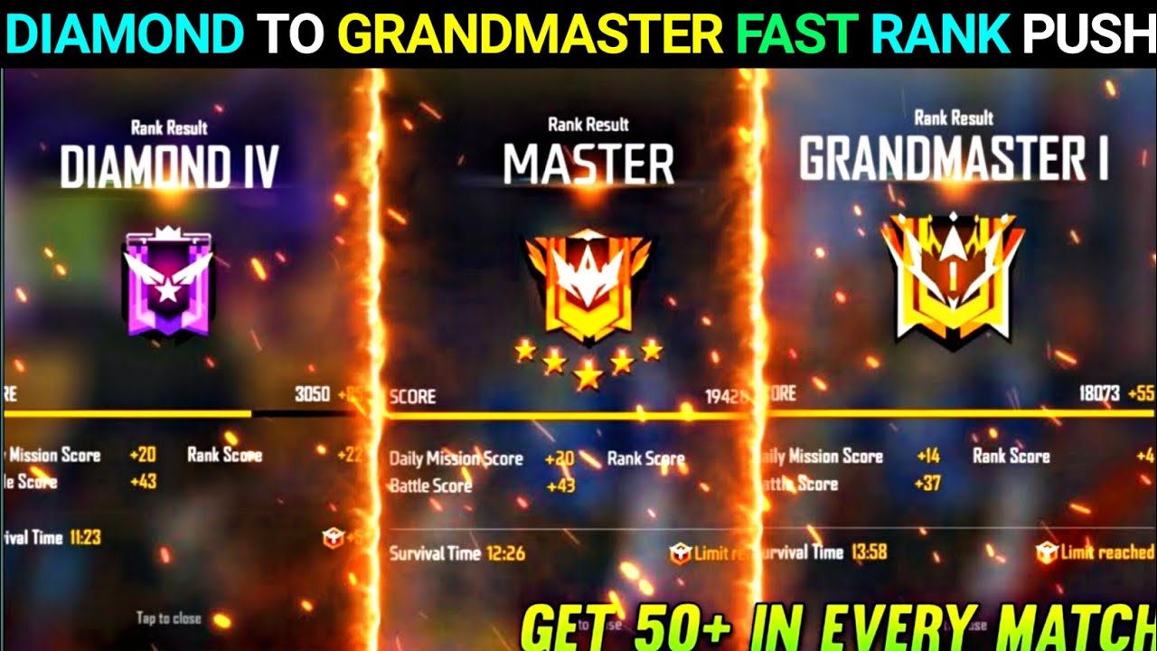 Solo Rank Push Tips | Diamond To Grandmaster Fast Rank Push in 5 Hours ...
