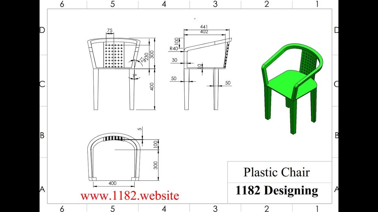 How to design a Plastic Chair in Solidworks? - YouTube