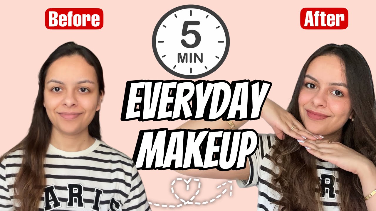 5 minutes makeup for clean look | Everyday makeup | Quick and easy 💄 ...