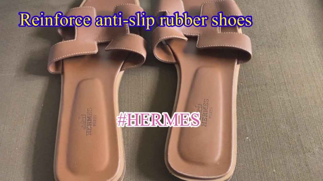 Shoe repair#Reinforce anti-slip rubber shoes#HERMES - YouTube