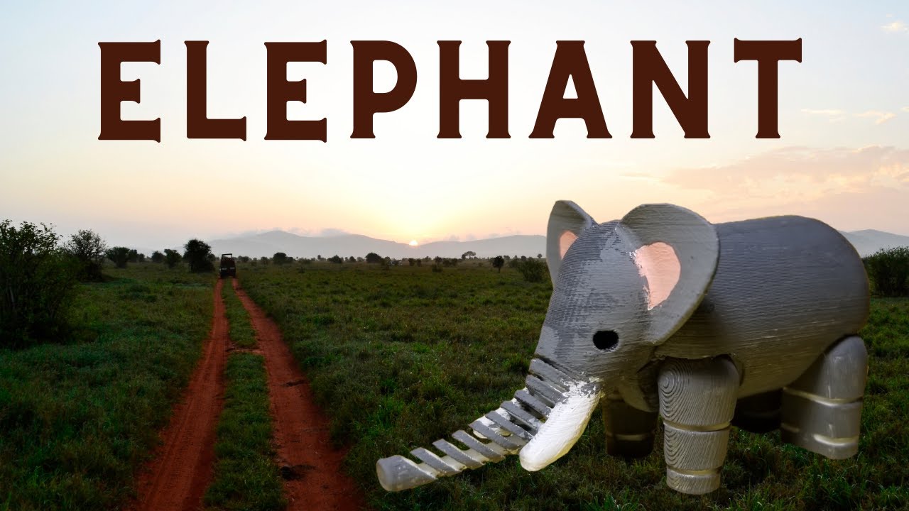 Elephant 3D Printed - Tutorial, Print Settings, Time Lapse, Showcase ...
