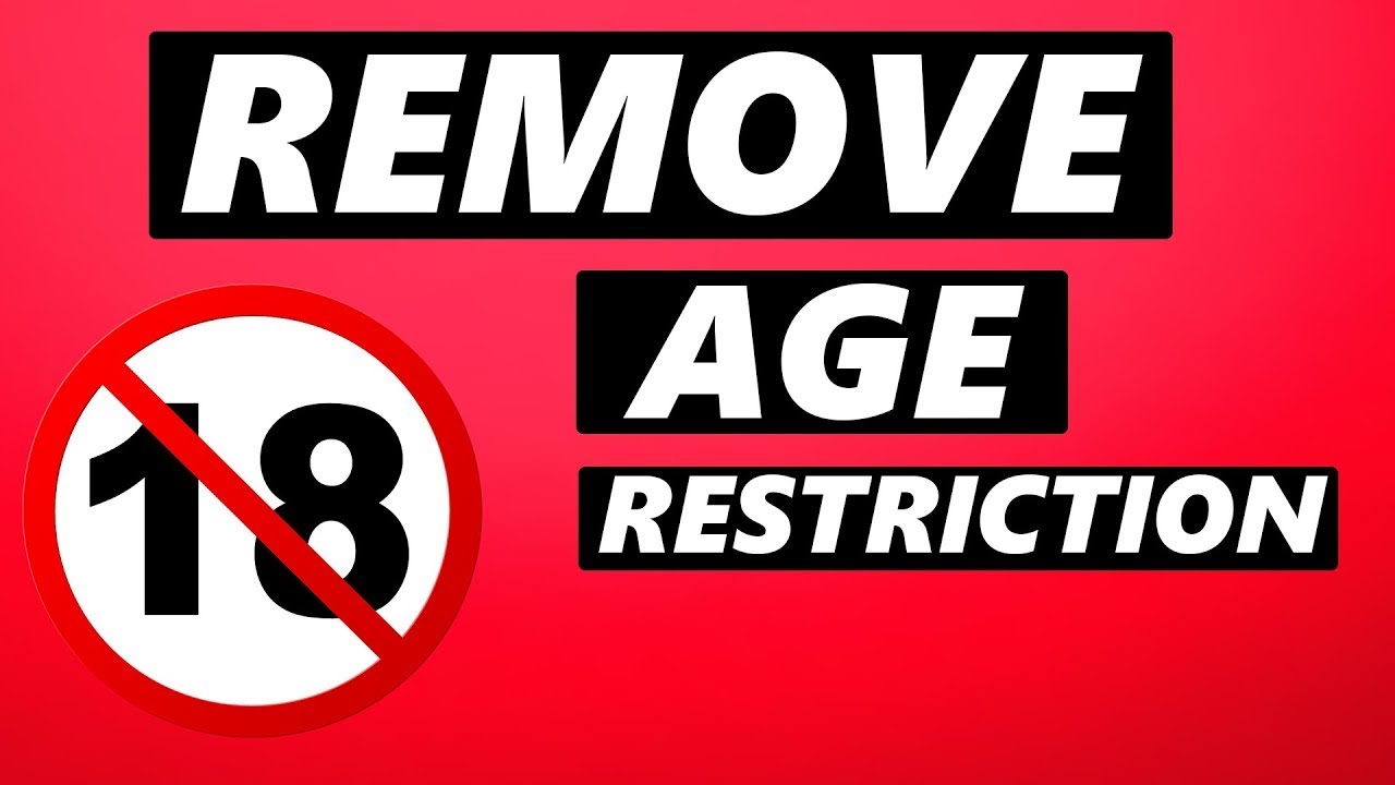 What is Age Restriction ? How to 18+ Remove Age Restriction On YouTube ...