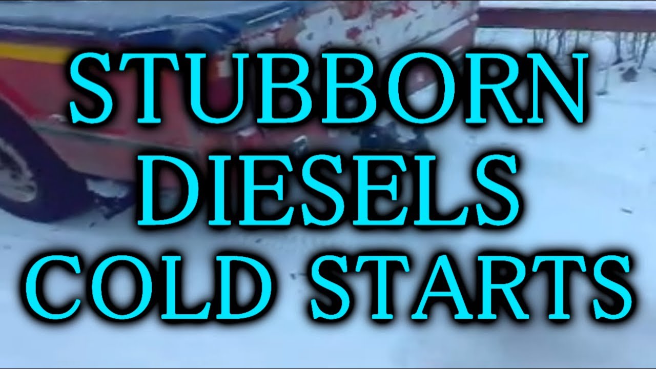 S5E14. HARD DIESEL COLD STARTS! Compilation. Холодный запуск дизель в ...