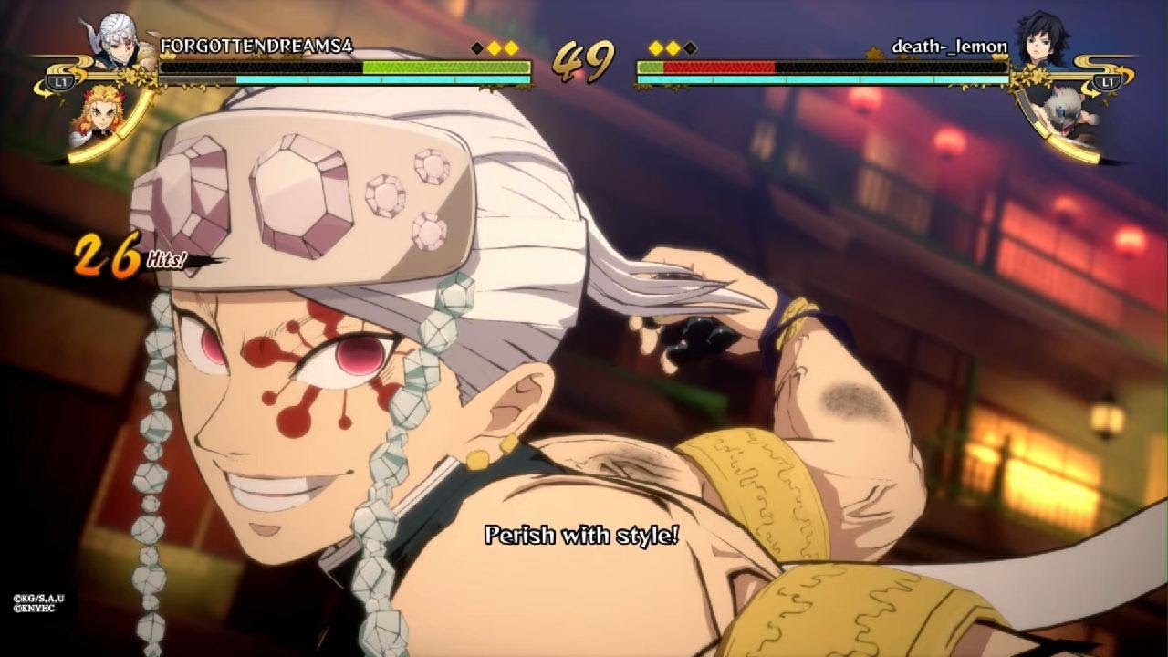 My fist matches fighting Tengen uzui in demon slayer - YouTube